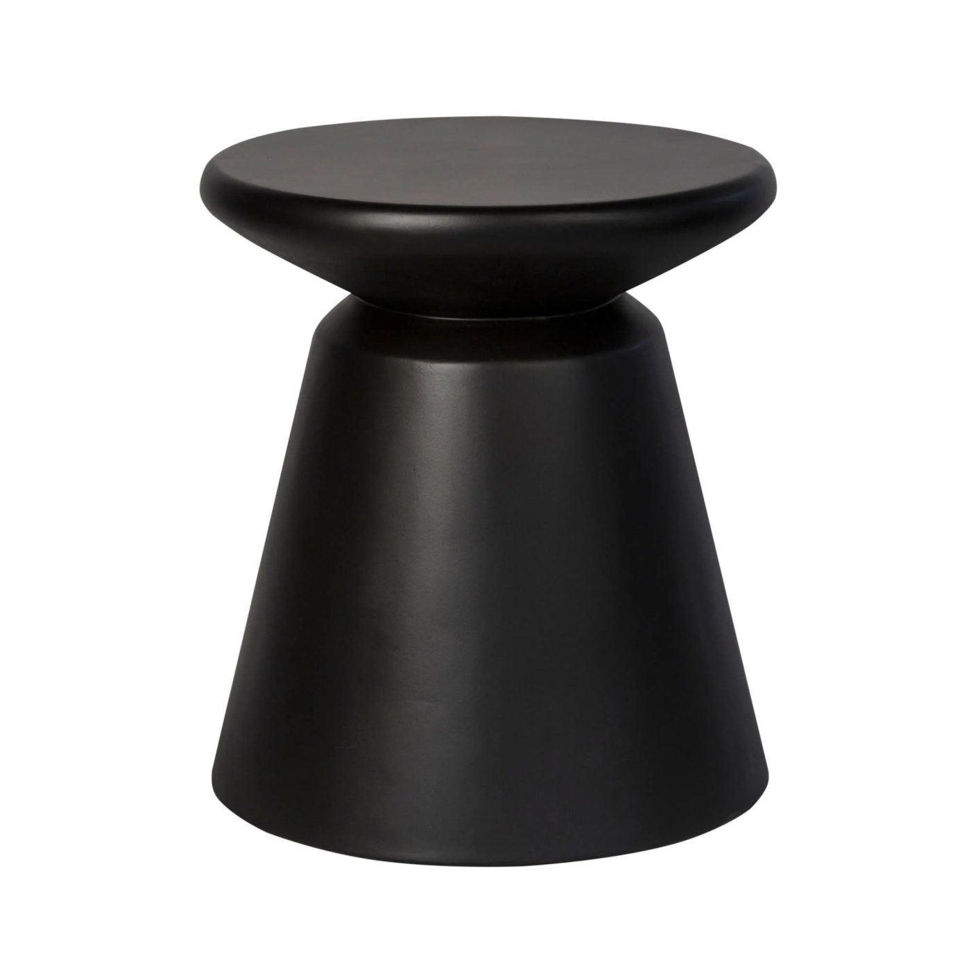 CONCRETE MINERAL SIDE TABLE - BLACK - Rustikal